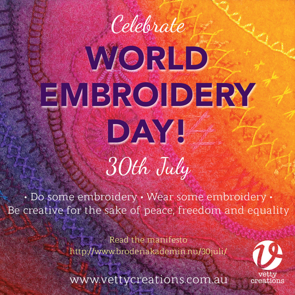 Happy World Embroidery Day! « White Threads
